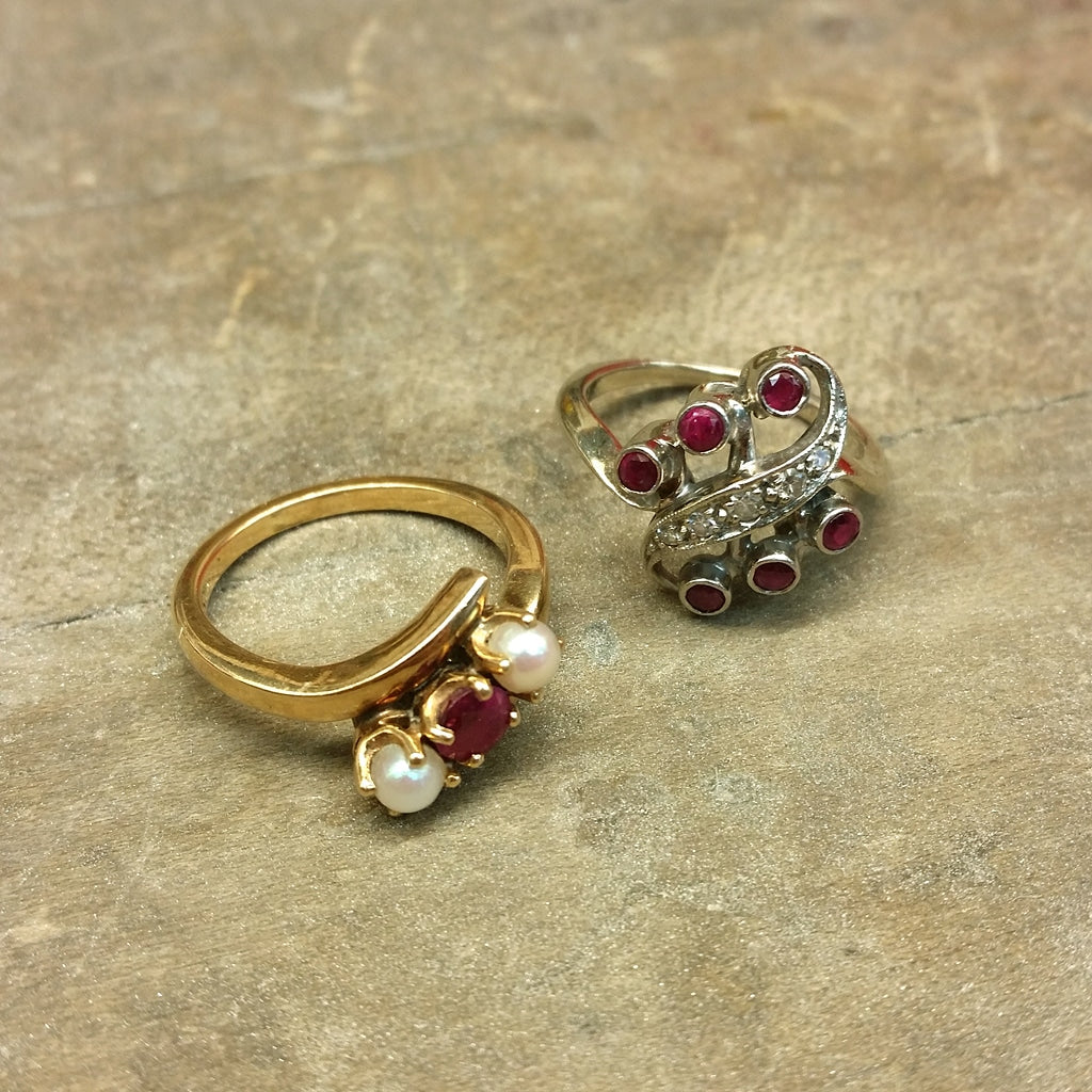 40th Wedding Anniversary Ruby Rings